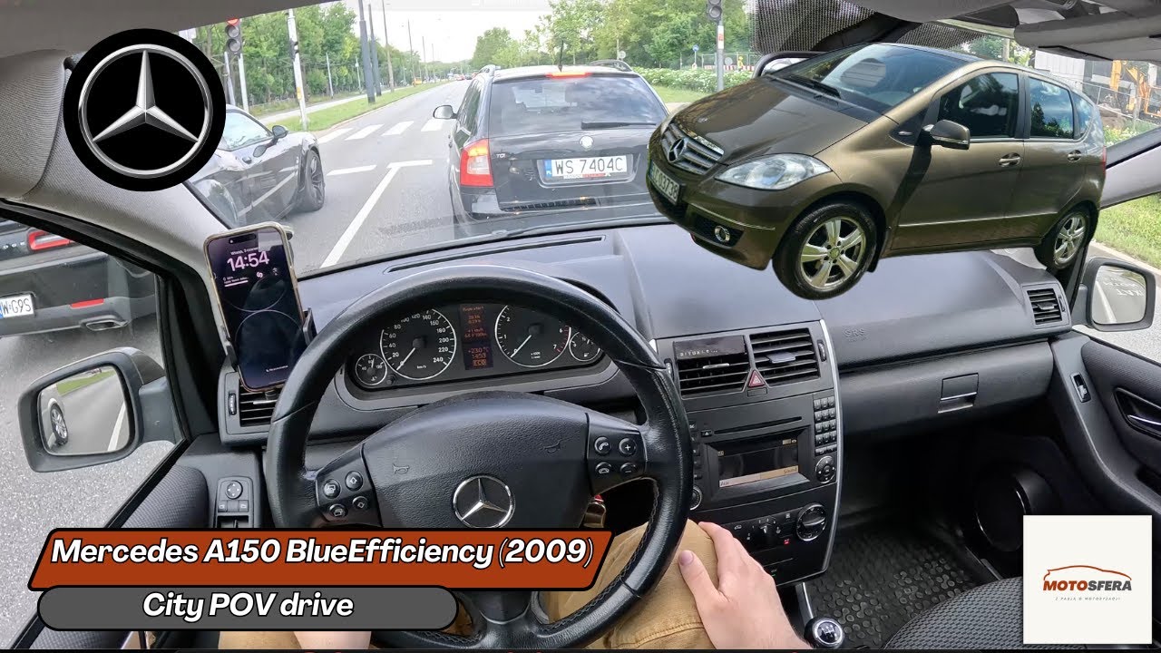 Mercedes-Benz A150 BlueEfficiency W169 (2009) POV City Drive FUEL ...