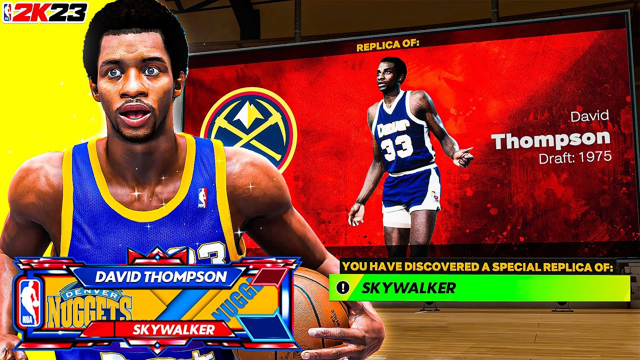 How to unlock David Thompson "SKYWALKER" Replica build on NBA 2K23! - YouTube