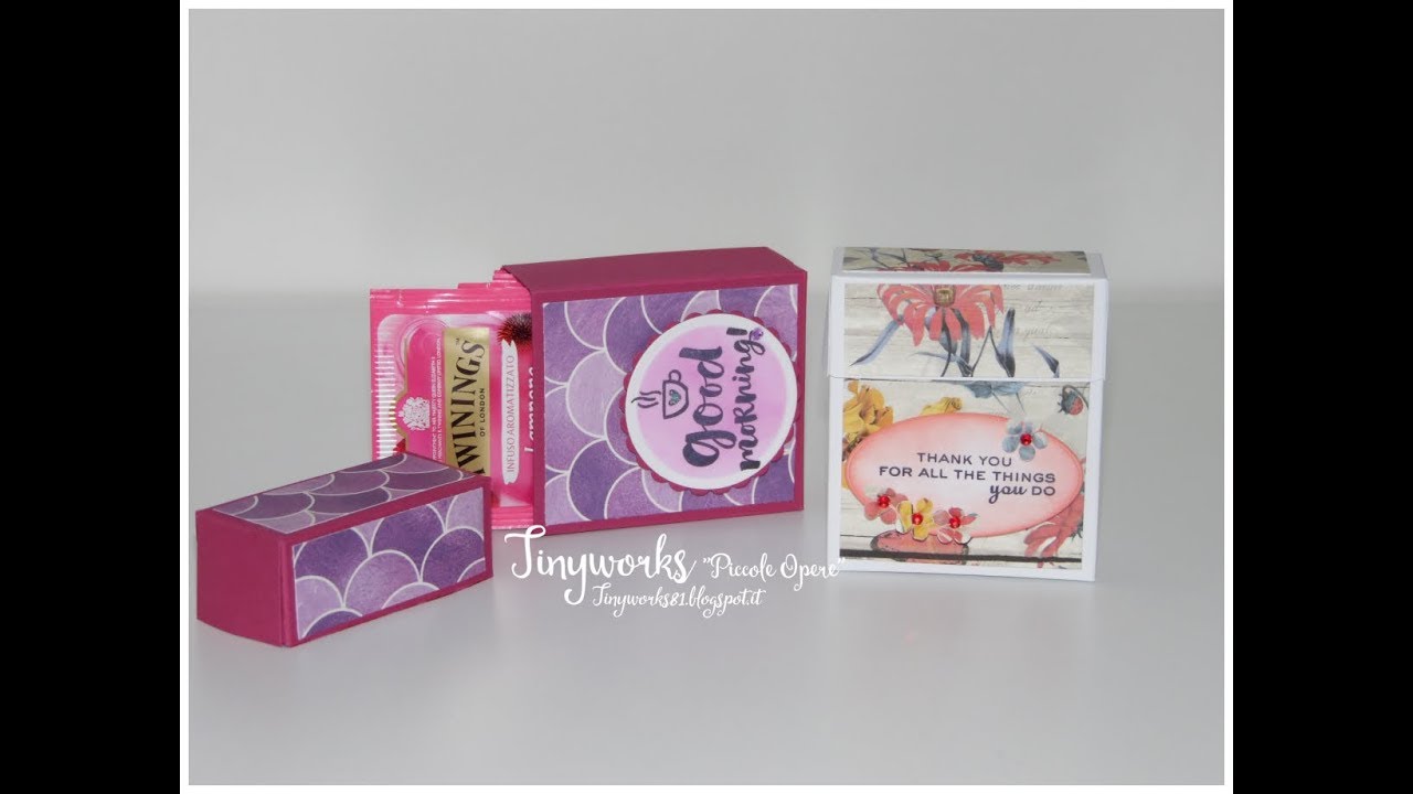 Tutorial Tea Box Gift - YouTube
