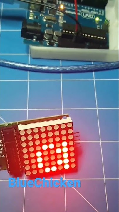 dot-matrix display Arduino - YouTube