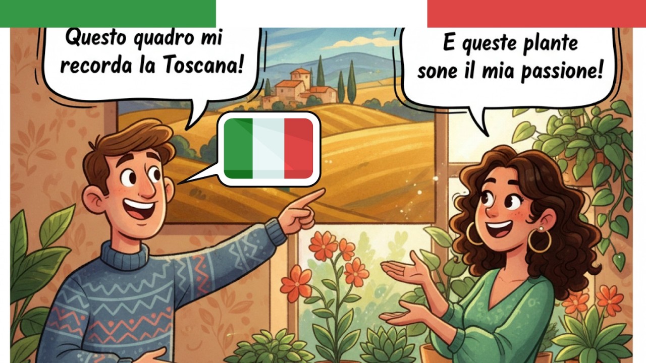🏠 Learn Italian with a Cozy Home Dialogue | Easy Italian Conversation ...