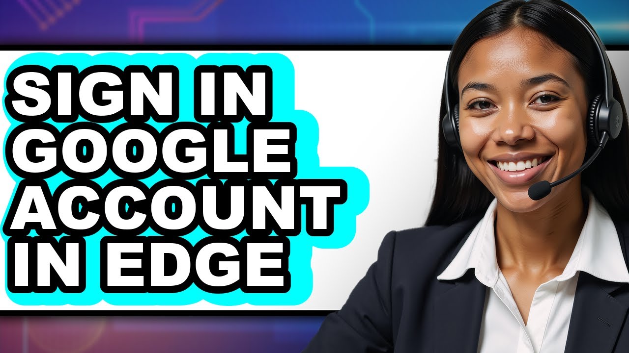 How to Sign in Google Account in Edge - Step by Step - YouTube