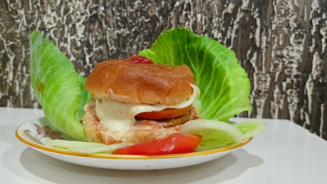 ABDU ROZIK FAVOURITE BURGER (burgir)😃at home.easy and simple recipe ...