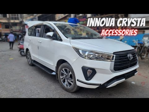 2022 Toyota Innova Crysta Accessories | Side Foot Steps | Towel Covers ...