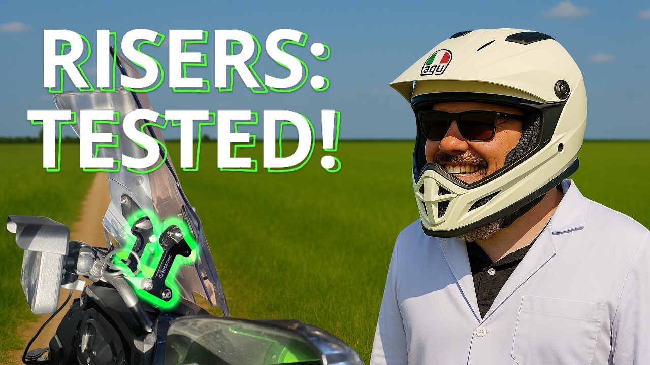 KLR650 Windshield Riser Experiment: Do They Even Work? - YouTube