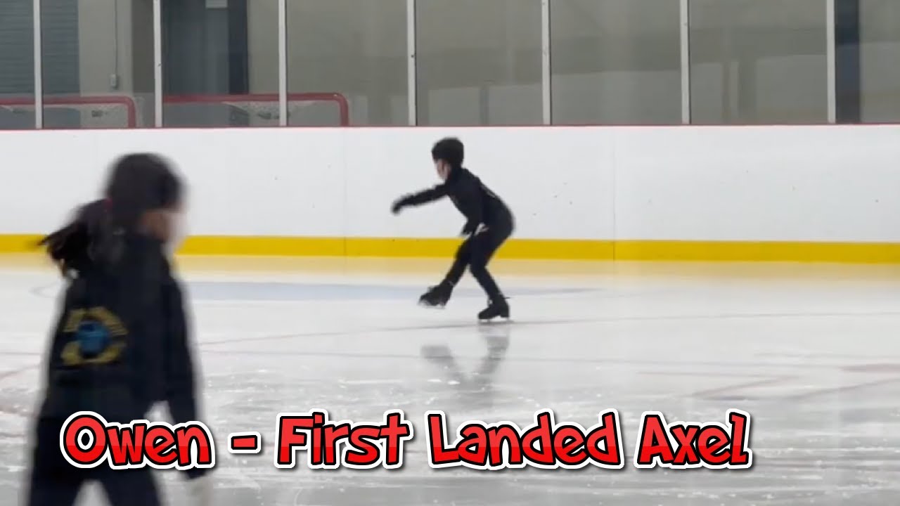 Figure Skating - Owen First Landed Axel - YouTube