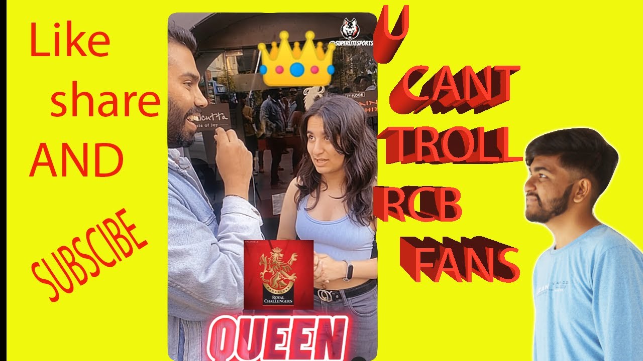 Rcb fans like and subscribe #rcb #reels #funny #viral - YouTube