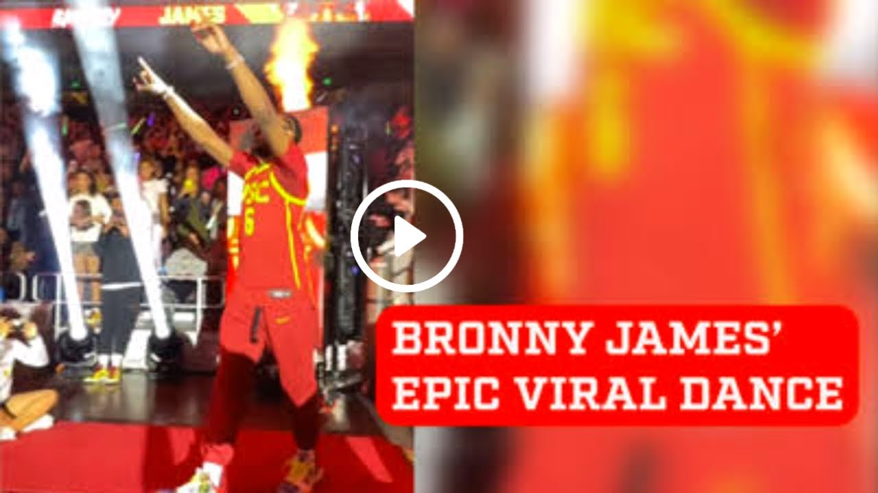 Bronny James goes viral with epic dance at USC fan event | Bronny James ...