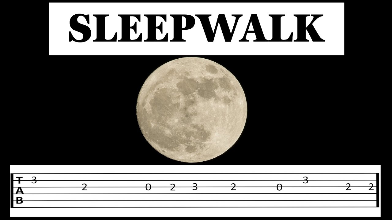 SLEEPWALK cover (Guitar Tab) - YouTube