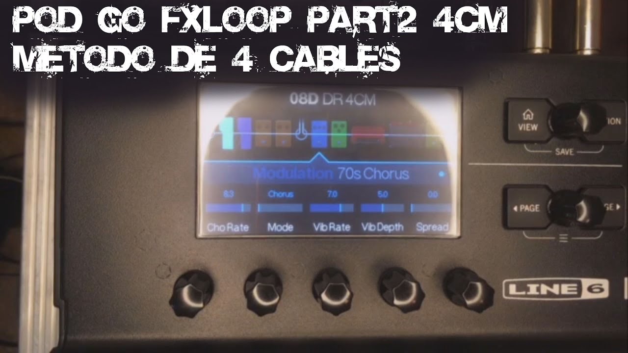 Line6 Pod Go Fx Loop Part 2 4CM - Metodo de 4 Cables - YouTube