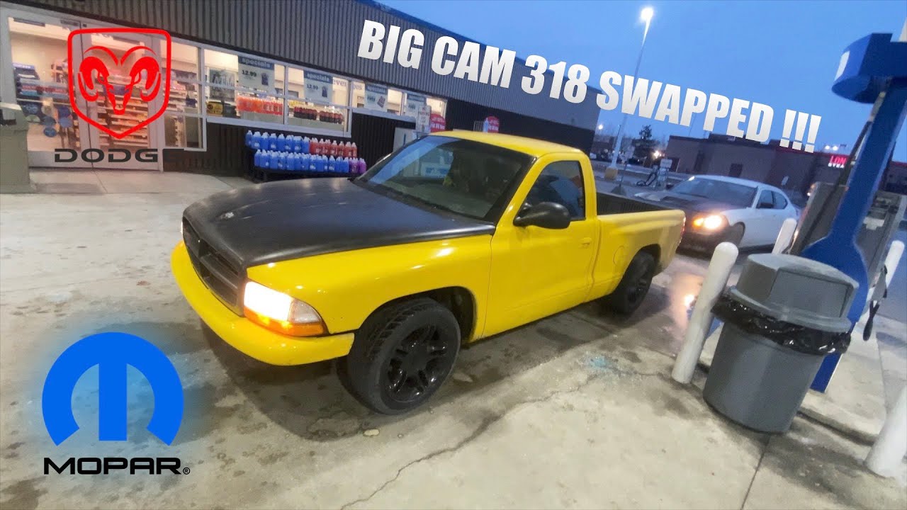 PICKING UP A CAMMED OUT 318 SWAPPED DODGE DAKOTA !!! - YouTube