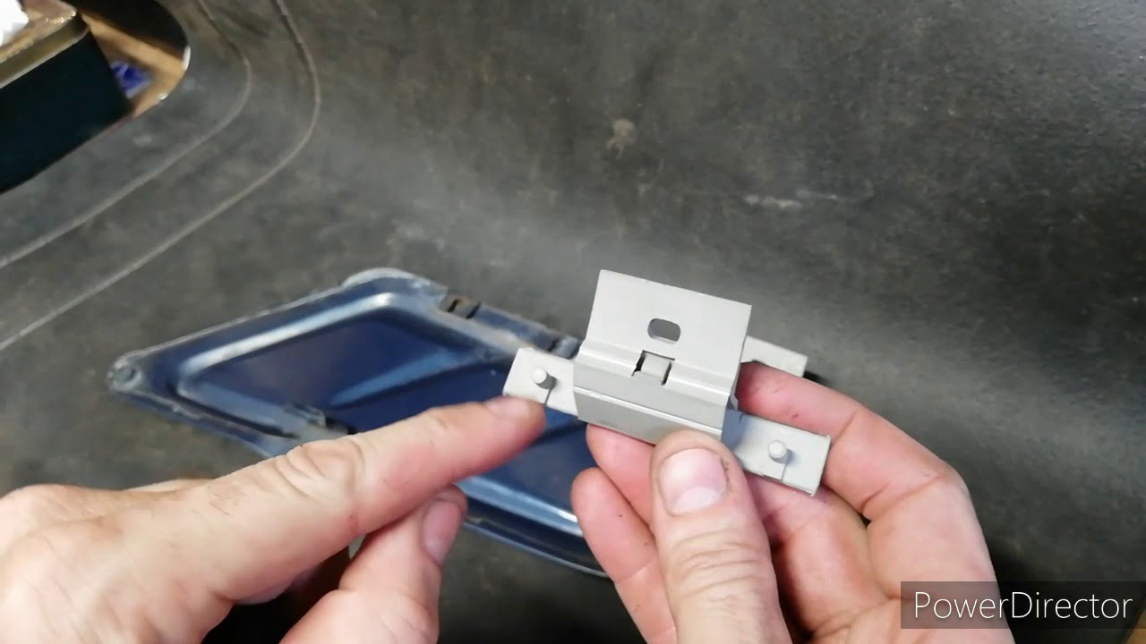 Fitting NEW Holden Gemini Fuel door hinges - YouTube