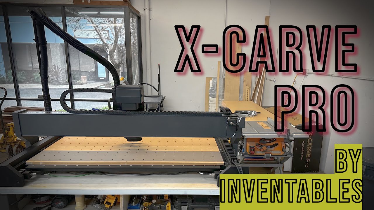 First cuts on the X-Carve Pro CNC. (Table Specs) - YouTube