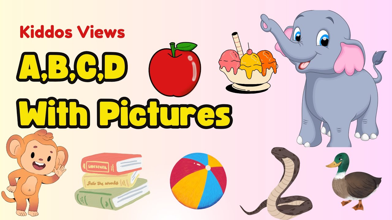 ABC with Pictures, Abcd Learn I Abcd Learning I Kids learning, English ...