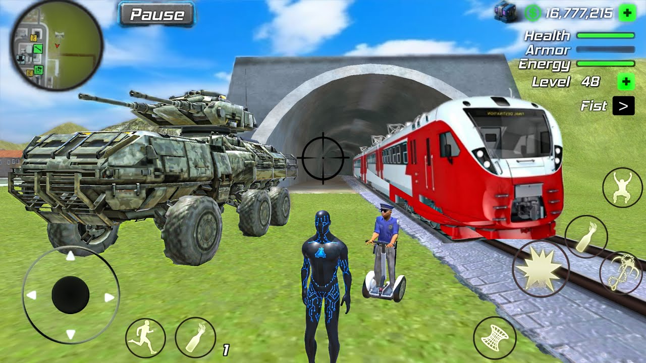 Black Hole Rope Hero Vice Vegas - Military Poison Machine in Open World ...