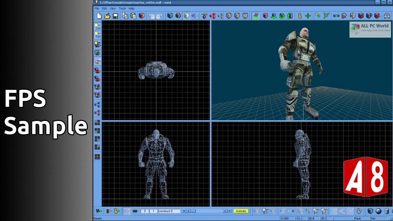 [Gamestudio A8] - Simple FPS Sample - YouTube