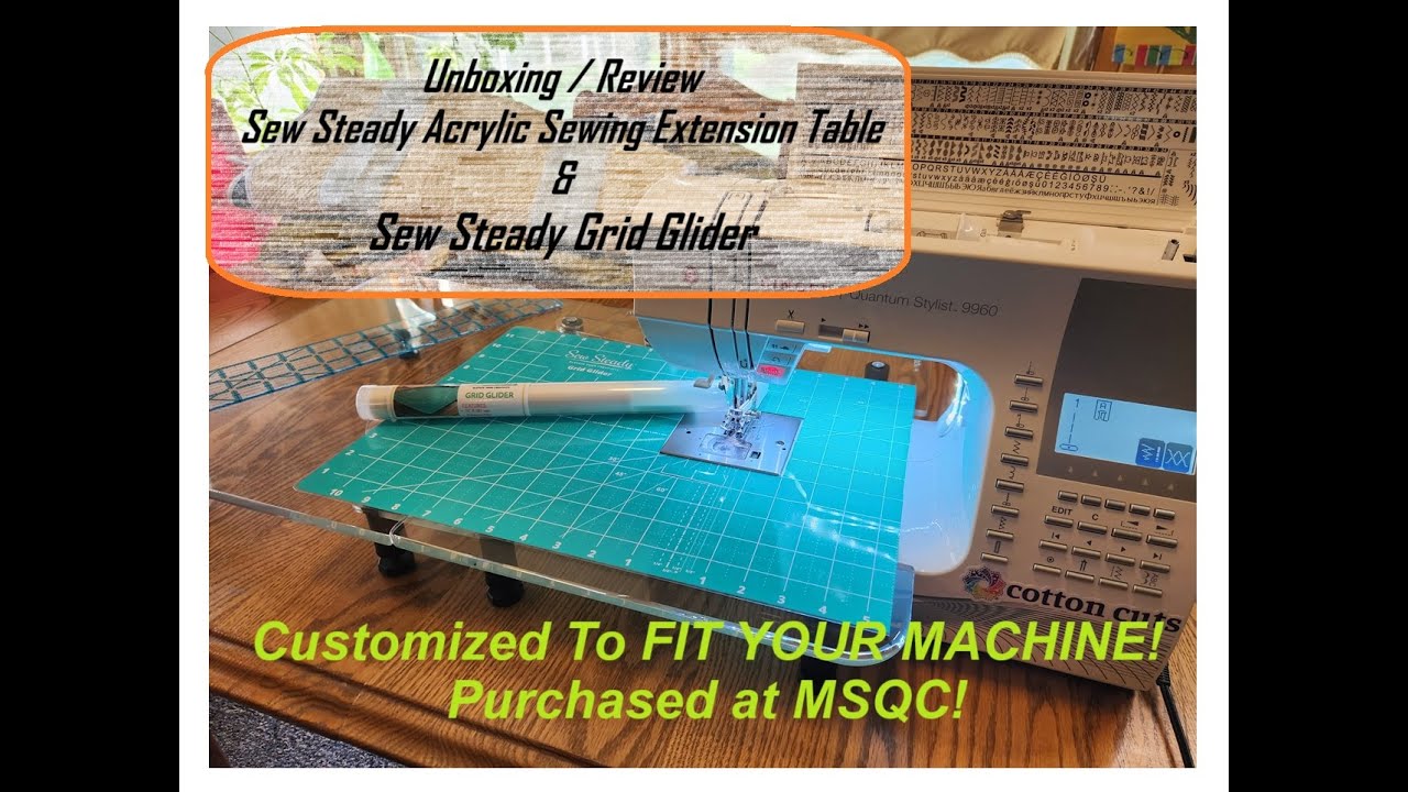 Lets REVIEW! The Sew Steady Acrylic Sewing Extension Table & Grid ...