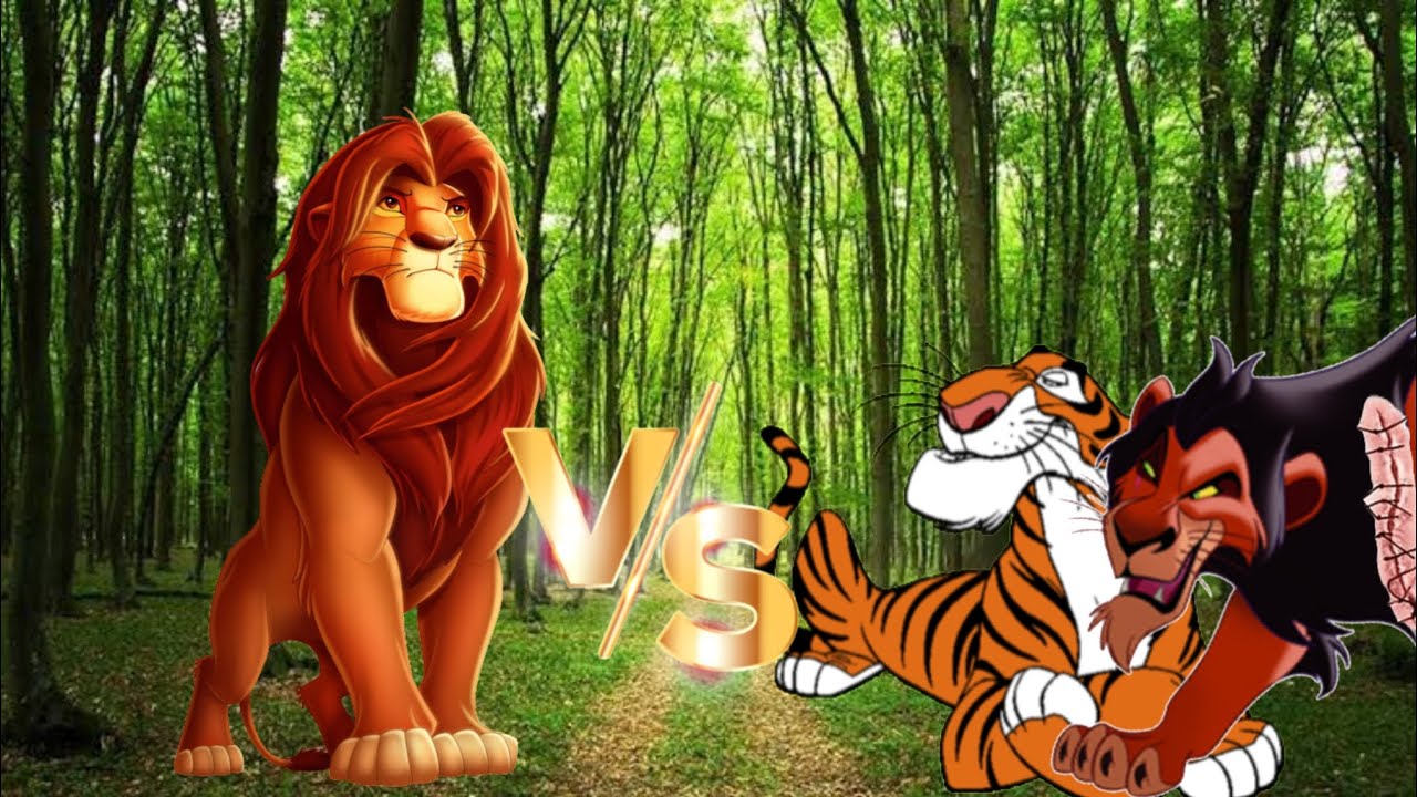 simba vs scar shere khan part 4 - YouTube