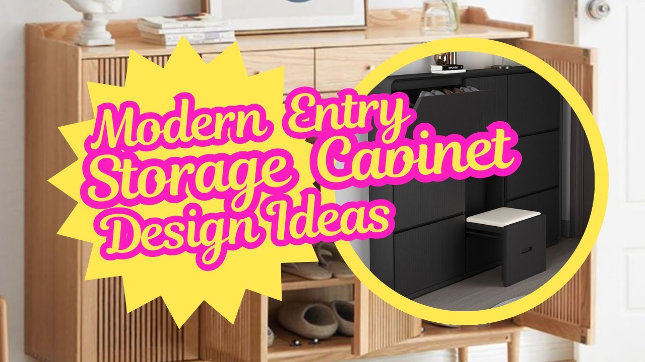Modern Entry Storage Cabinet Design Ideas | Entry Home Decor Ideas ...