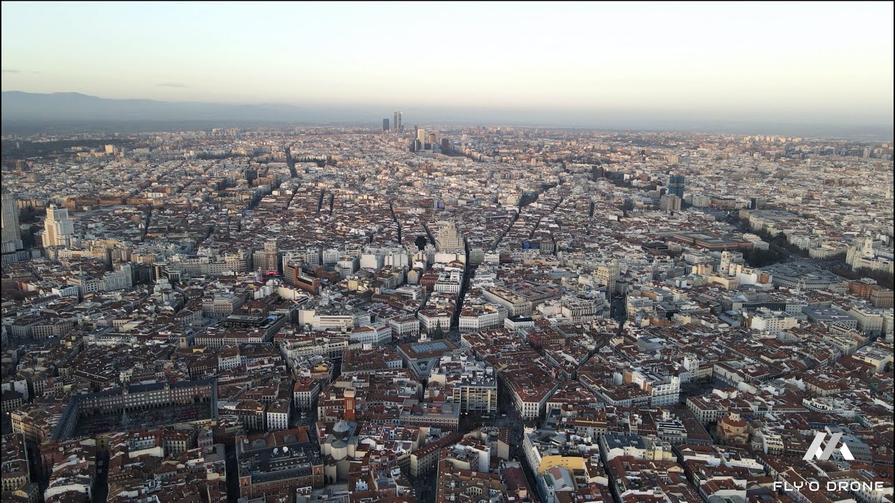 Madrid from the sky: a unique overview of the region - YouTube
