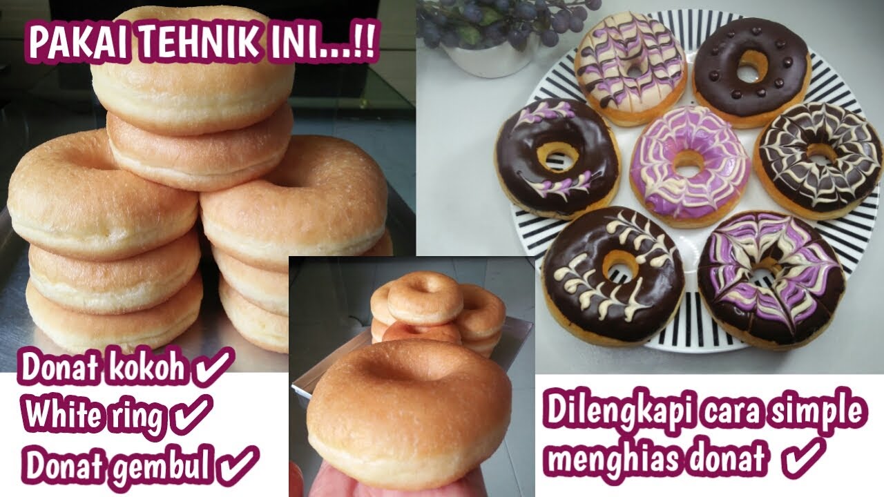 DENGAN METODE INI DONATKU JADI KOKOH BER WHITE RING TINGGI// DILENGKAPI CARA SIMPEL MENGHIAS ...