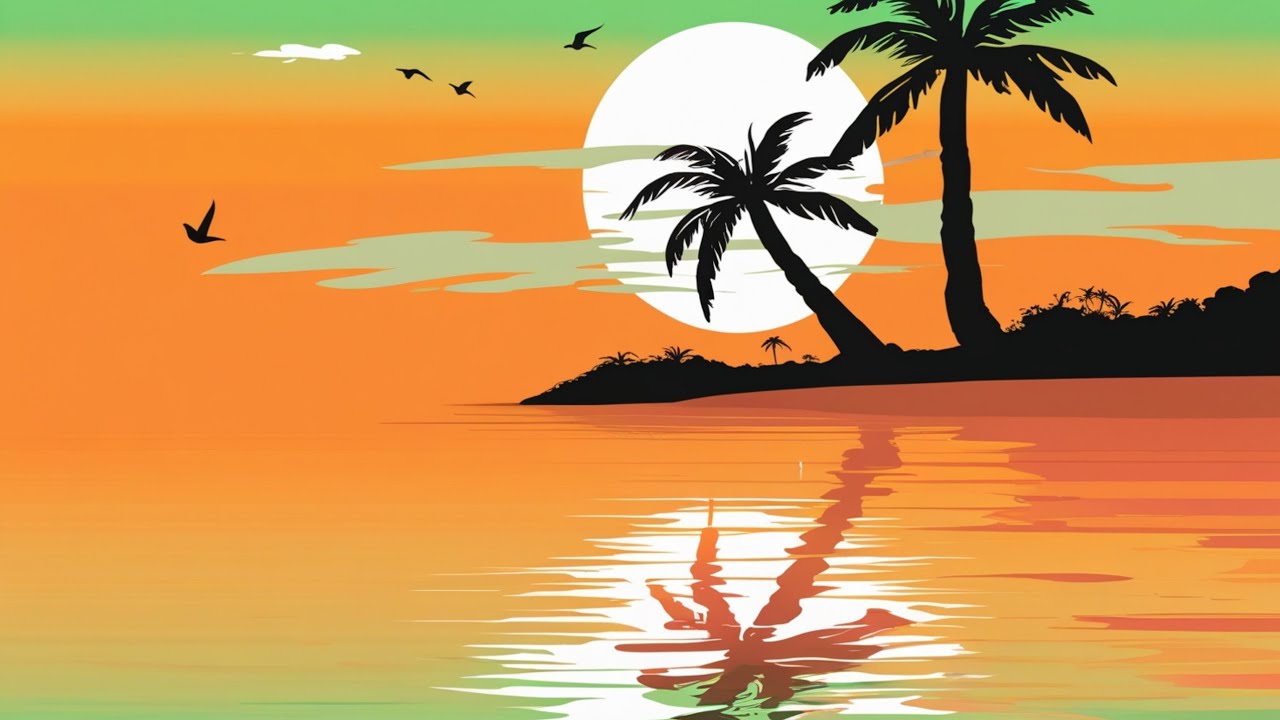 Island drawing in MS paint | ms paint drawing| Devendra MS Paint - YouTube