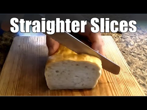 How To Cut Straight Bread Slices - YouTube