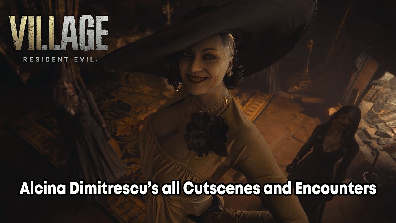 Alcina Dimitrescu's all Cutscenes and Encounters | Resident Evil ...