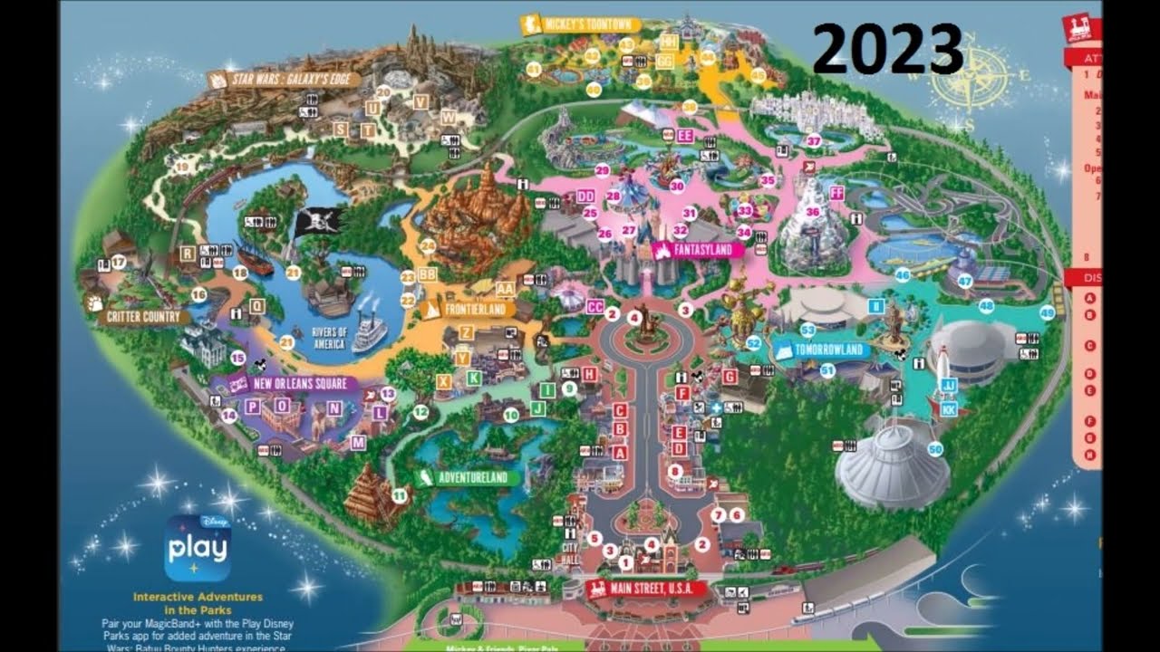 Disneyland Maps Through The Years 1995 Disneyland 40th Anniversary 40
