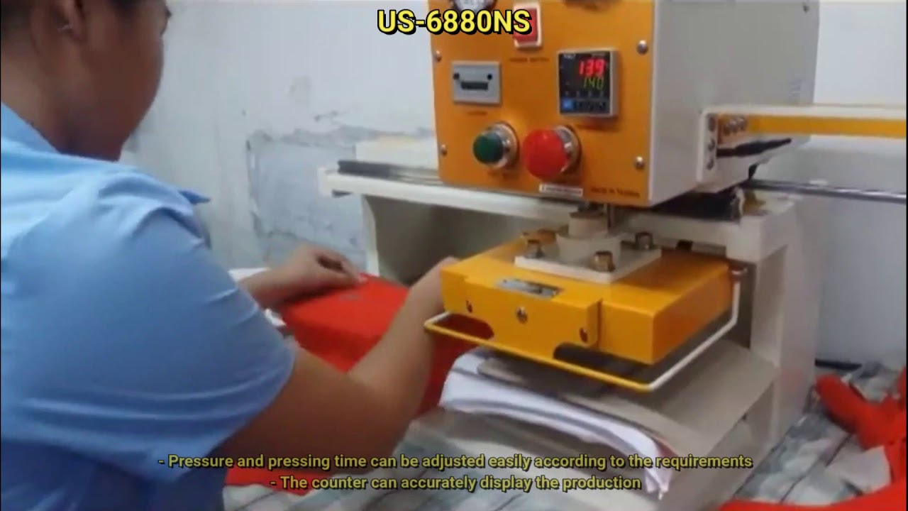 UNISUN US 6880N2 Auto Heat Transfer Machine New - YouTube