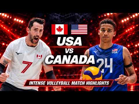 USA vs Canada Epic Volleyball Battle Highlights