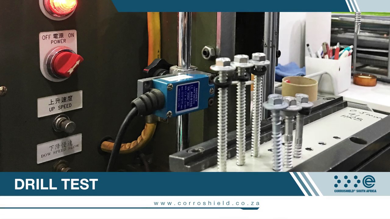 CORROSHIELD® Fasteners – Drill Point Testing - YouTube