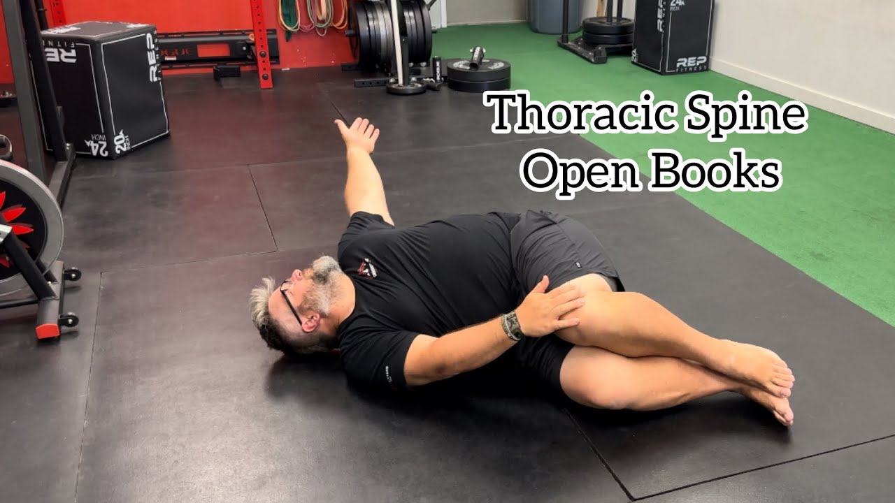 Thoracic Spine Open Books - YouTube