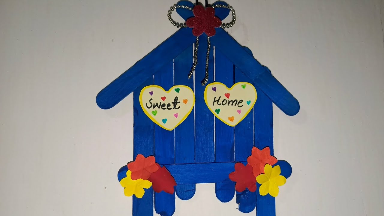 Popsicle Stick Architecture: DIY Mini House Project - YouTube