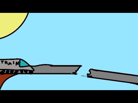 Destroying a train in Break a bridge a trains - YouTube