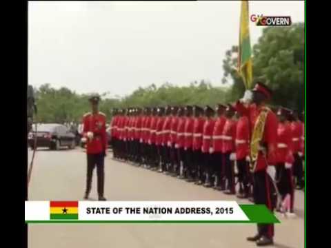 Late Captain Mahama as parade commander at 2015 SOTN address of Guard ...