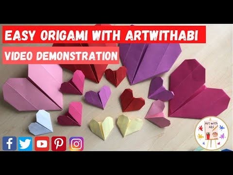 How to Make an Origami Love Heart - Fast Version with Video ...