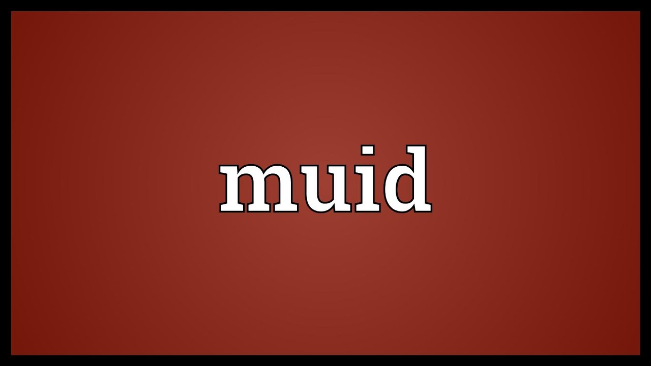 Muid Meaning - YouTube