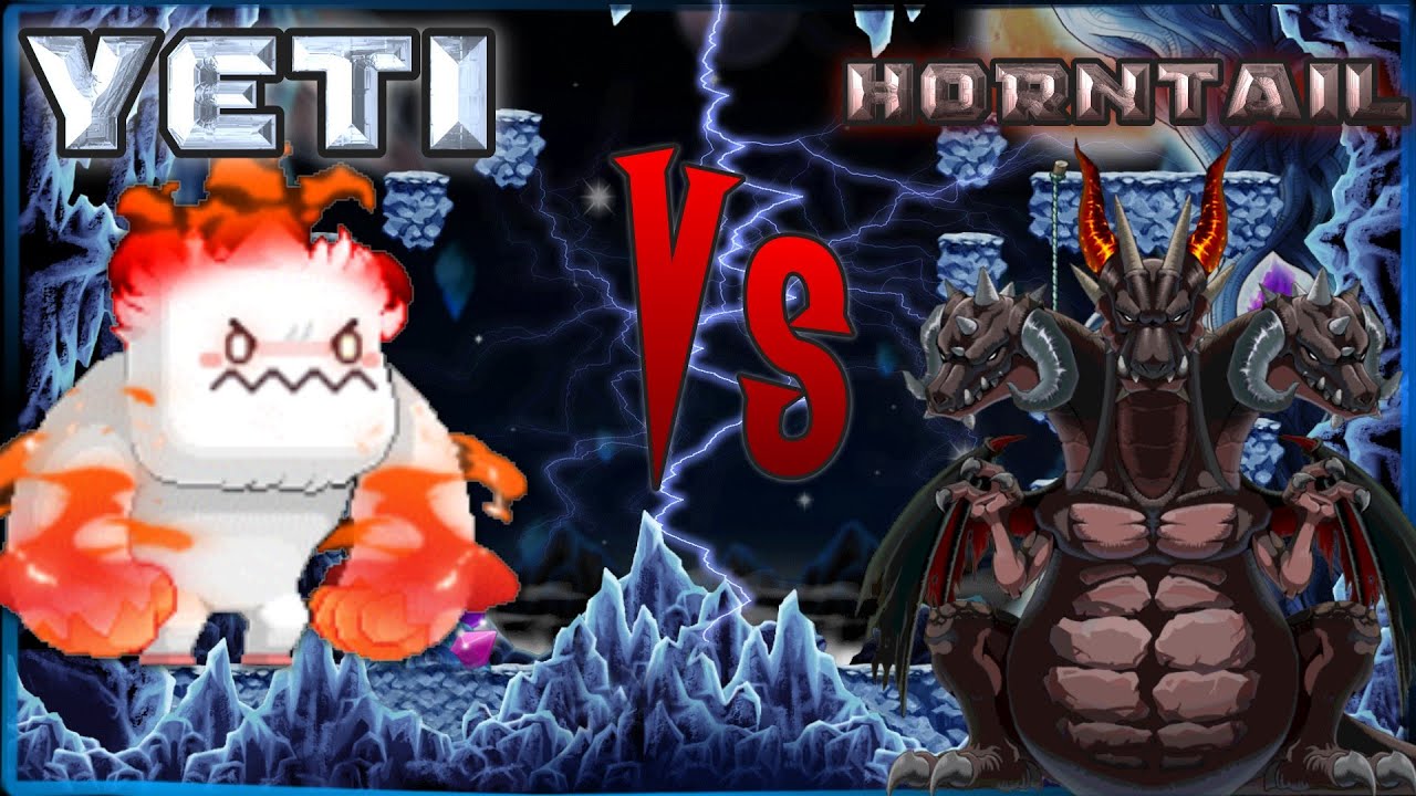 Yeti versus Chaos Horntail in Maplestory - YouTube