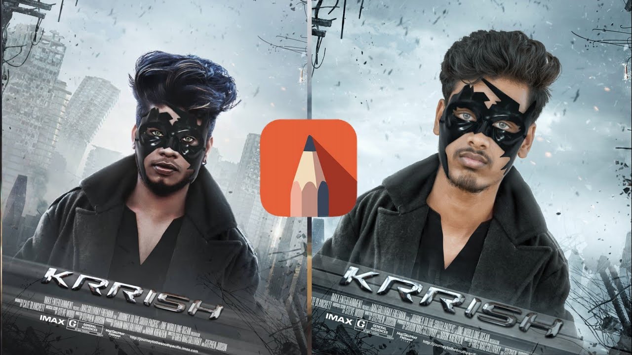 Krrish Photo Editing || Krrish 3 Photo Editing || Krrish Tutorial || Autodex Sketchbook ...