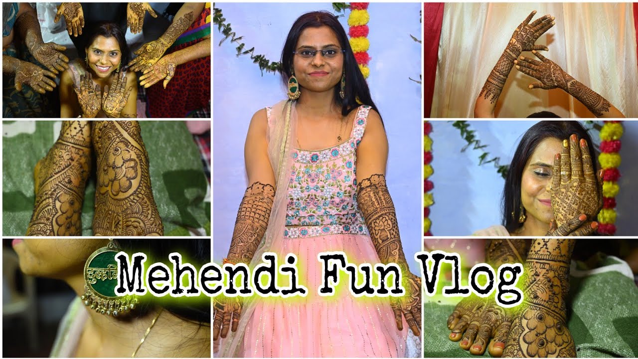 Mehendi Fun 💚 Vlog #mishrasgalaxy #vlog #mehndi - YouTube