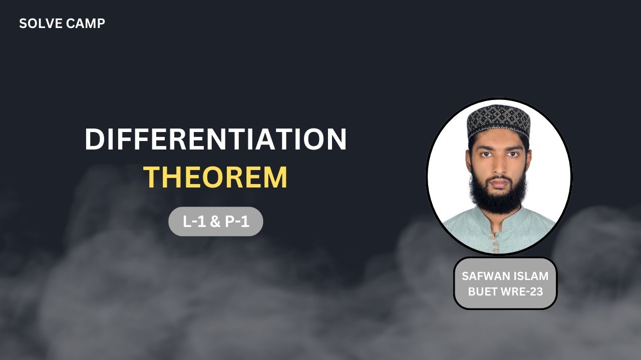 Differentiation Theory class L-1 & P-1 - YouTube