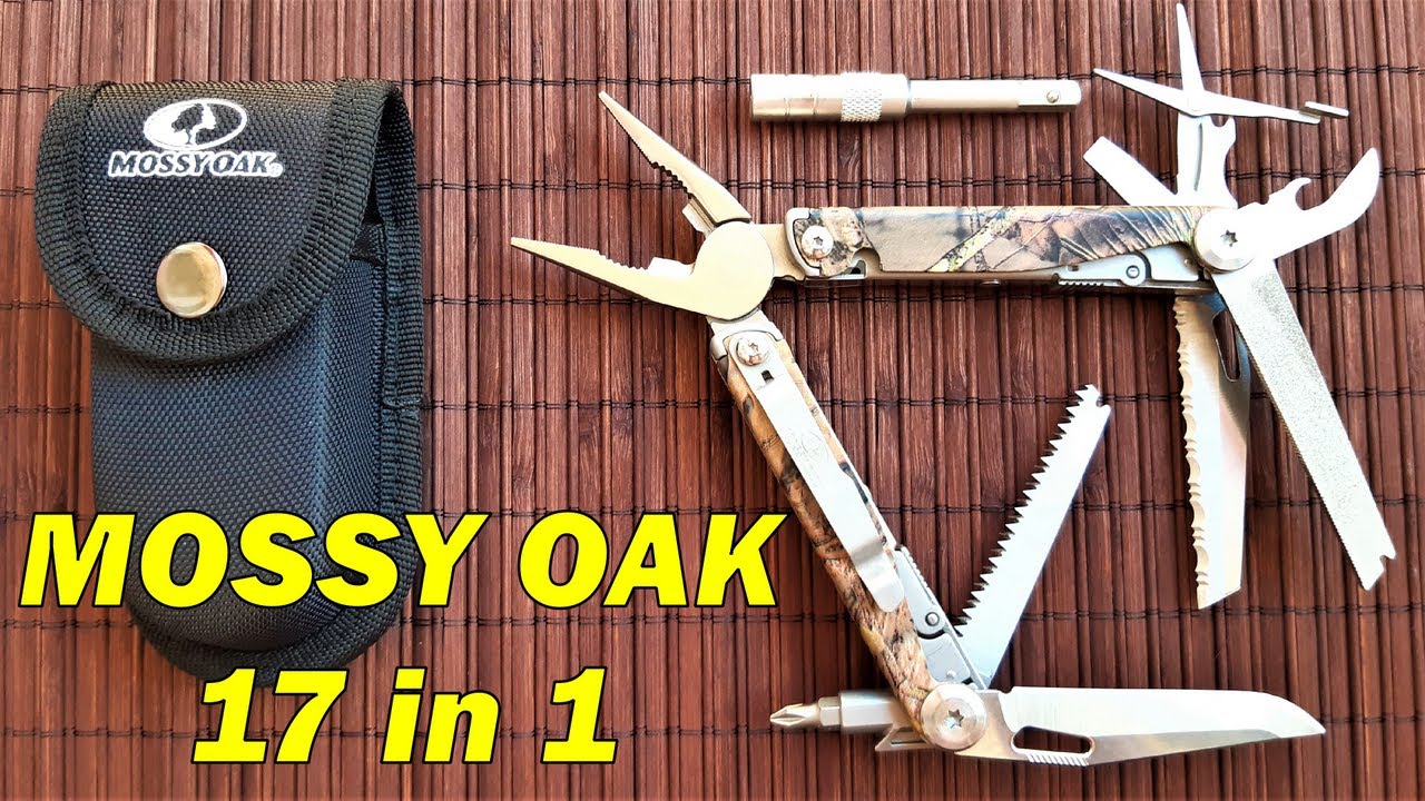 Мултитул Mossy Oak 17 in 1 multi tool - YouTube