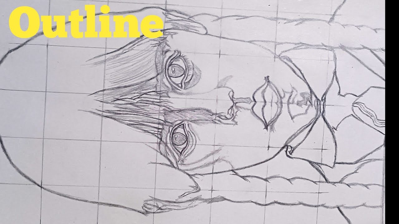 Drawing Jenna Ortega as Wednesday Addams Part-1 | Full Outline Step by ...