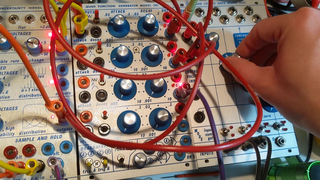 Buchla DIY 266, 281, and 292c Test - YouTube
