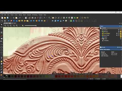 2d design artcam 2018 - YouTube