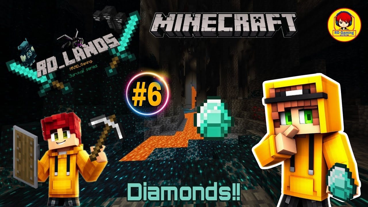 Can I find diamonds in these DEEP DARKS | Minecraft | RD_Lands | [Episode #6] - YouTube