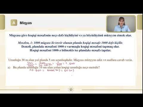Rəqəmsal məktəb - Riyaziyyat VI sinif - Miqyas