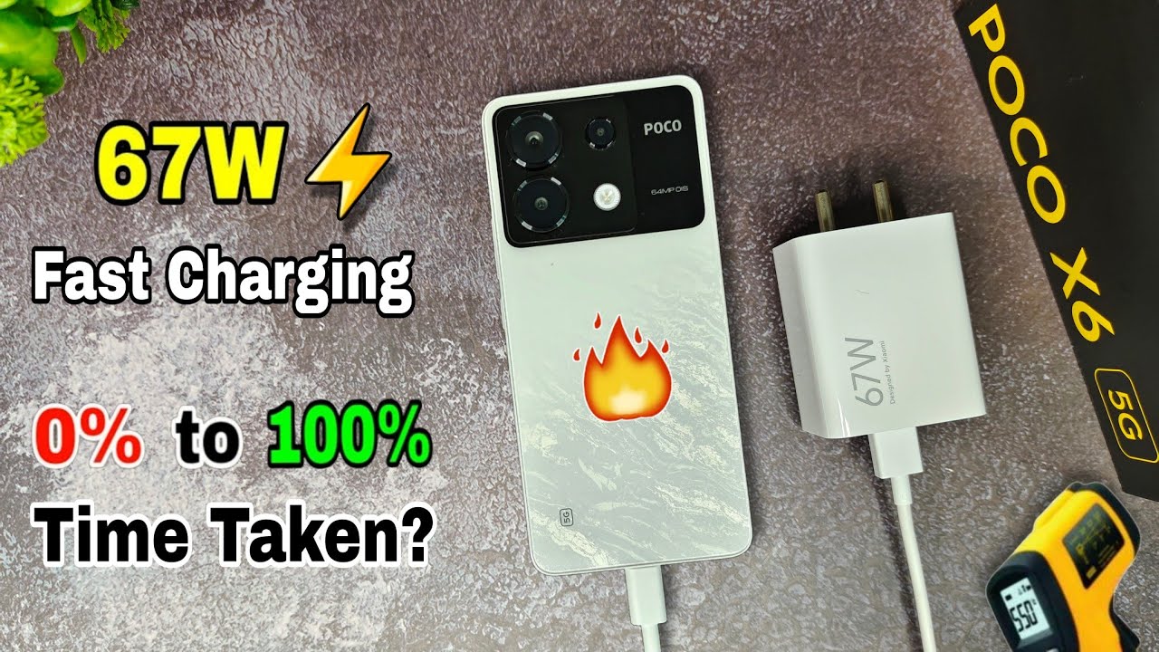 Poco X6 5G Charging Test | poco x6 battery charging test 0 to 100% ...