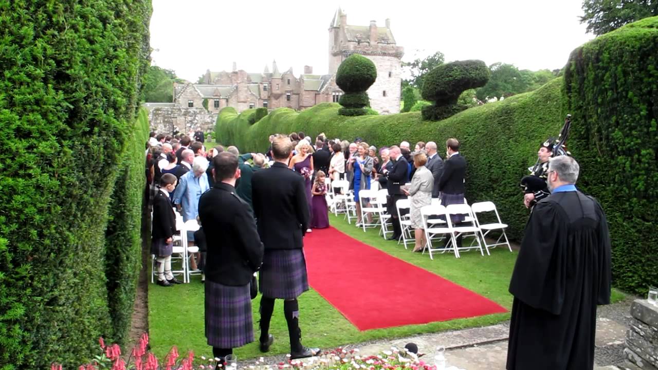 Tracy & Joe Carless Wedding at Guthrie Castle on 14th July 2012 - YouTube